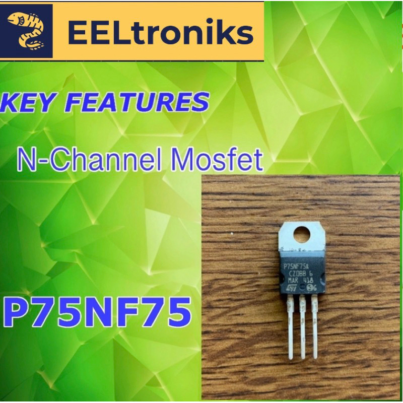 P75NF75/ STP75NF75 N-CHANNEL MOSFET ORIGINAL 1PC | Shopee Philippines