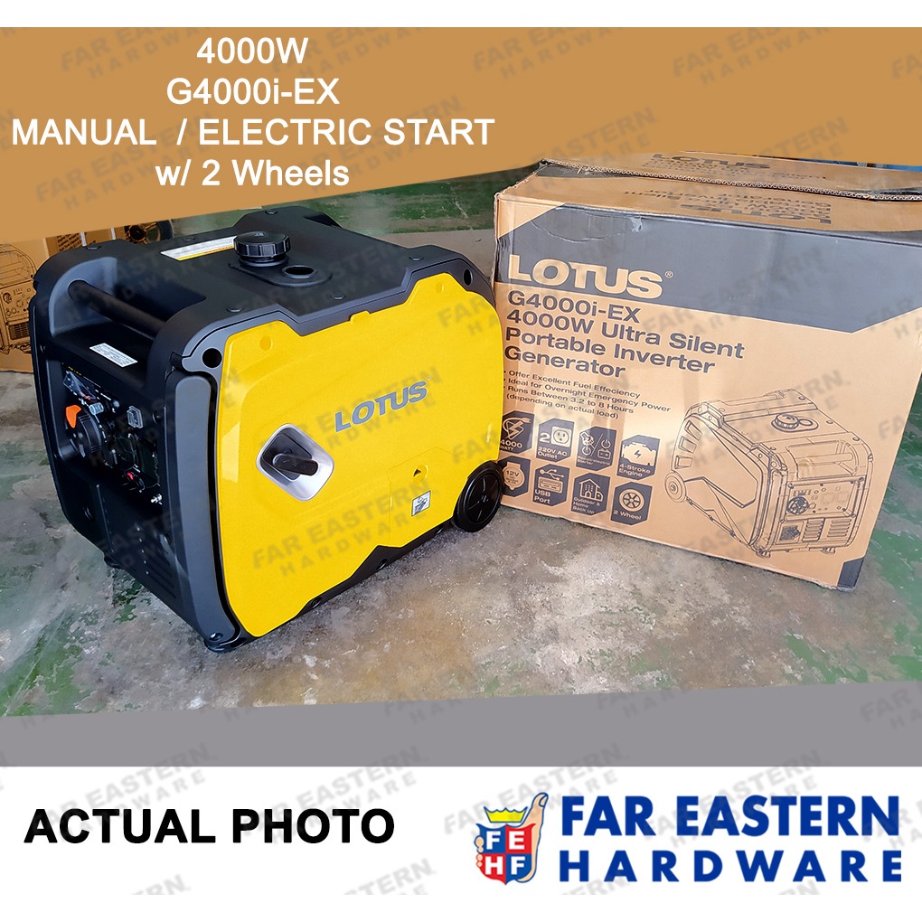 LOTUS Inverter Gasoline Generator Portable Silent Genset 4 STROKE ...