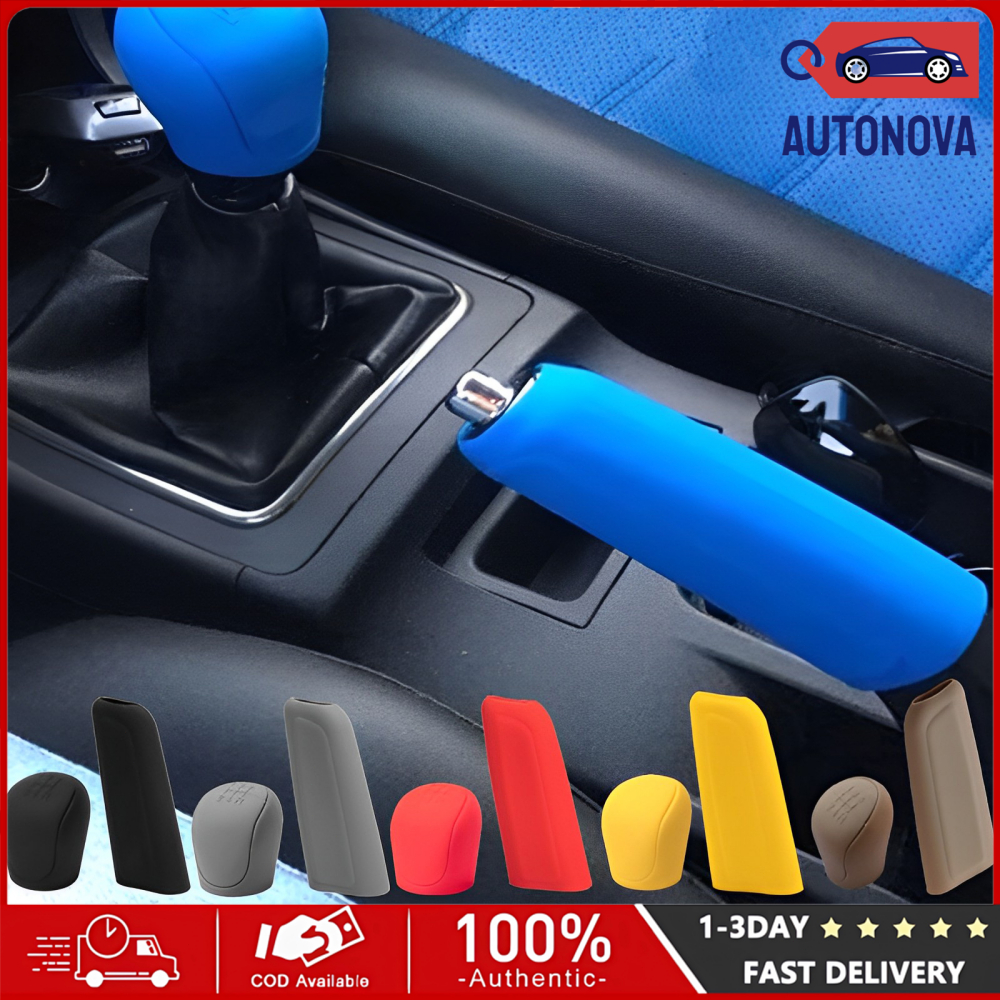 Silicone Car Gear Shift Cover Car universal gear hand brake cover Knob ...