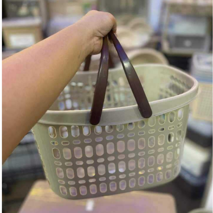 #506 MOCHA SHOPPING BASKET / SHOPPING BASKET / BASKET WITH HANDLE ...