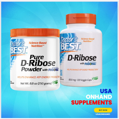 USAOnhand| Doctor's Best, D-Ribose with BioEnergy Ribose, 850 mg, 120 ...