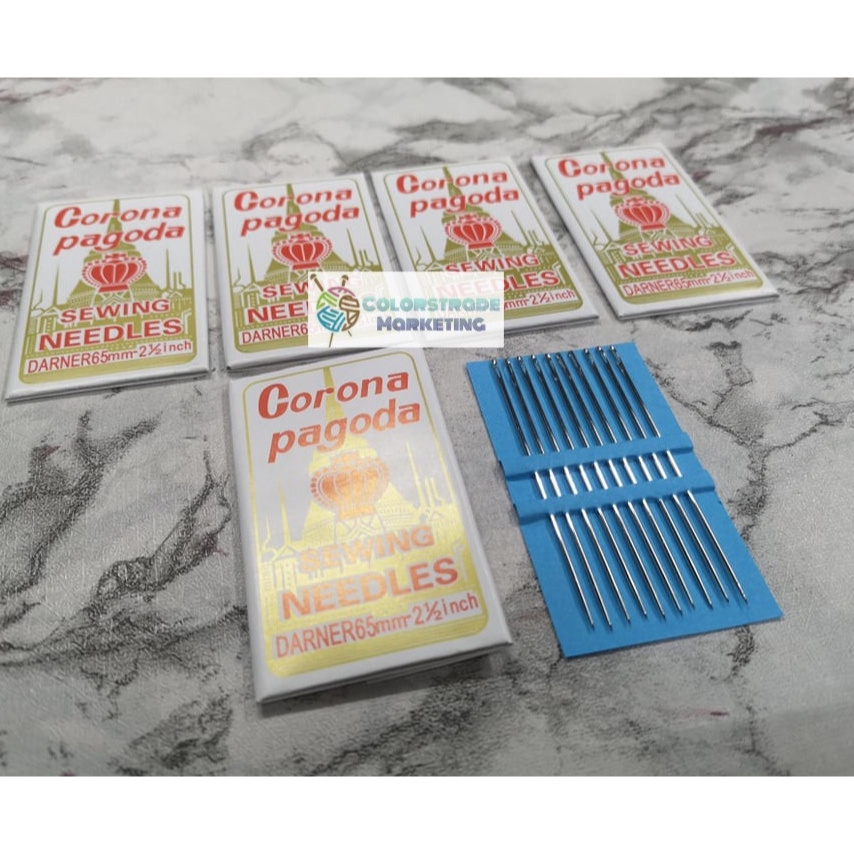 Corona Pagoda Sewing Needles Darners 65mm x 2 1/2 Inch Sold per Pack ...
