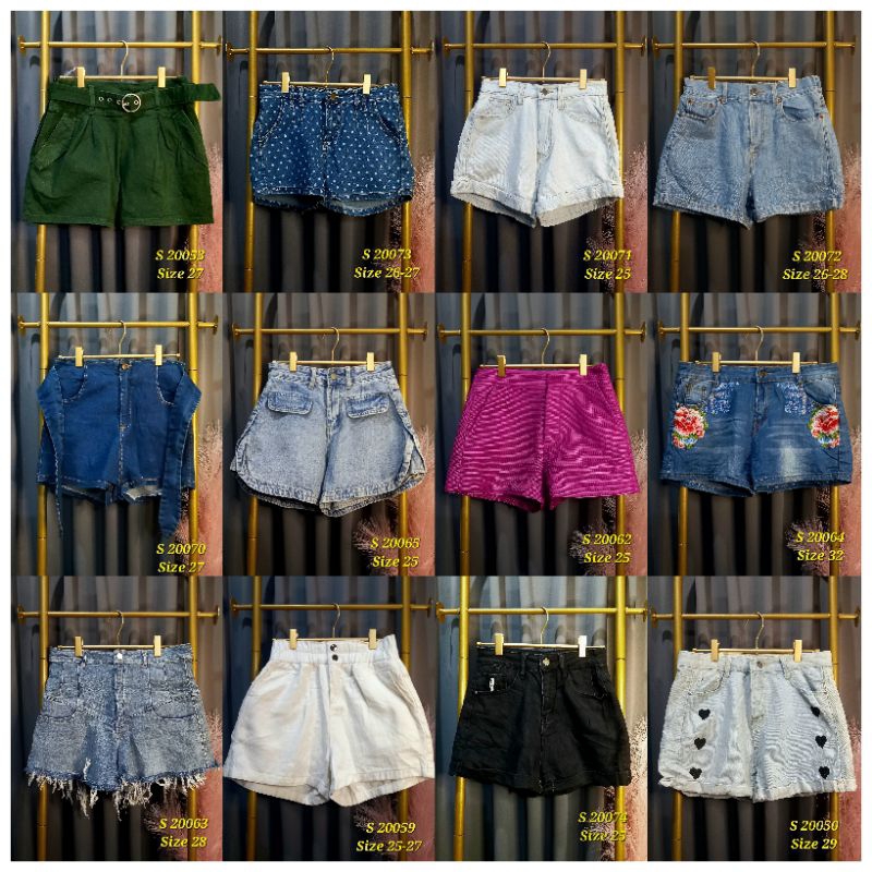 VIP HighWaisted Korean Denim Shorts #2379 | Shopee Philippines