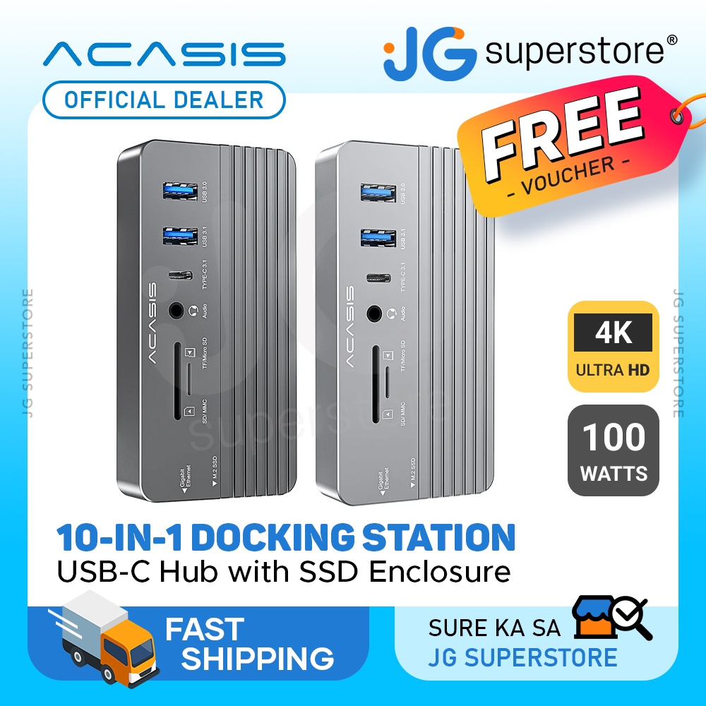 ACASIS CM073 10-in-1 USB Type-C Hub Docking Station w/ M.2 SSD ...
