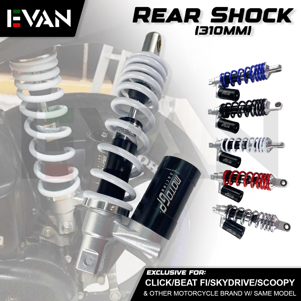 EVAN.PH Scooter Rear Mono Shock 310mm Gas Absorber(Mio Beat Click Skydrive Fino Scoopy) | Shopee ...