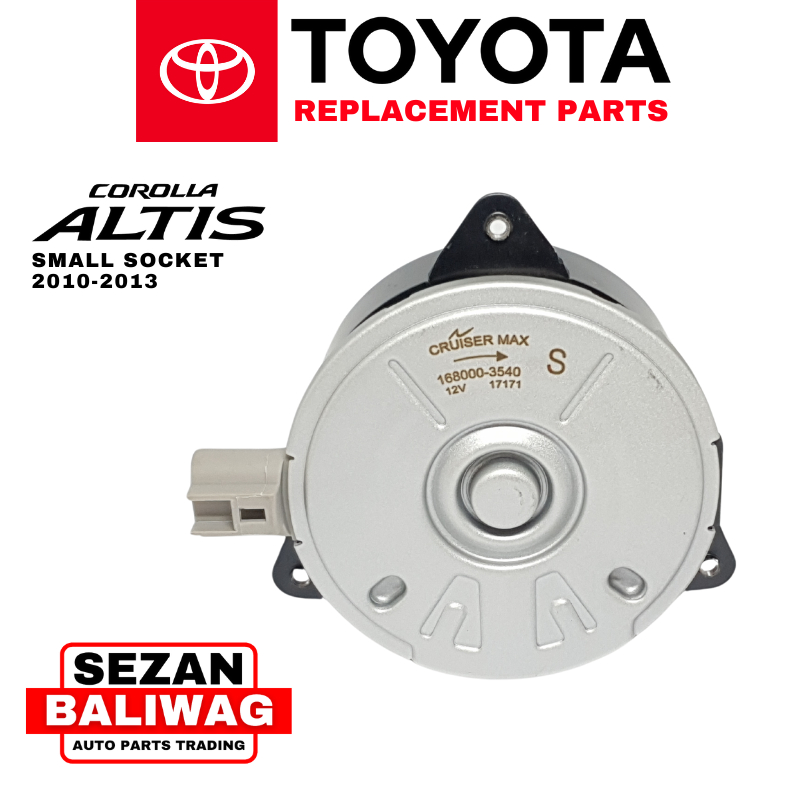 RADIATOR FAN MOTOR SMALL SOCKET TOYOTA COROLLA ALTIS 1.8 2008-2013 ...