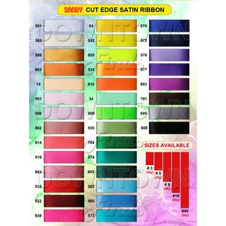 (50Yards/Roll) CE9 4cm Sandy Satin Ribbon Roll 1.5 inch decorative ...