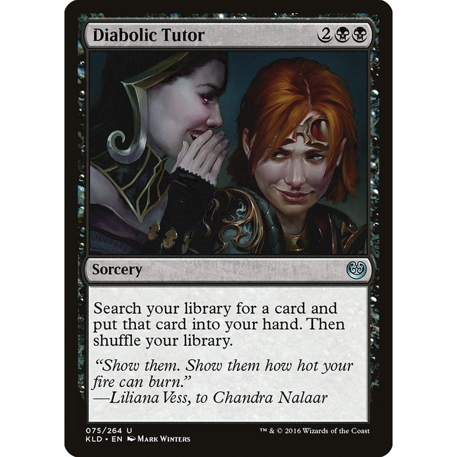 Diabolic Tutor mtg card | Shopee Philippines