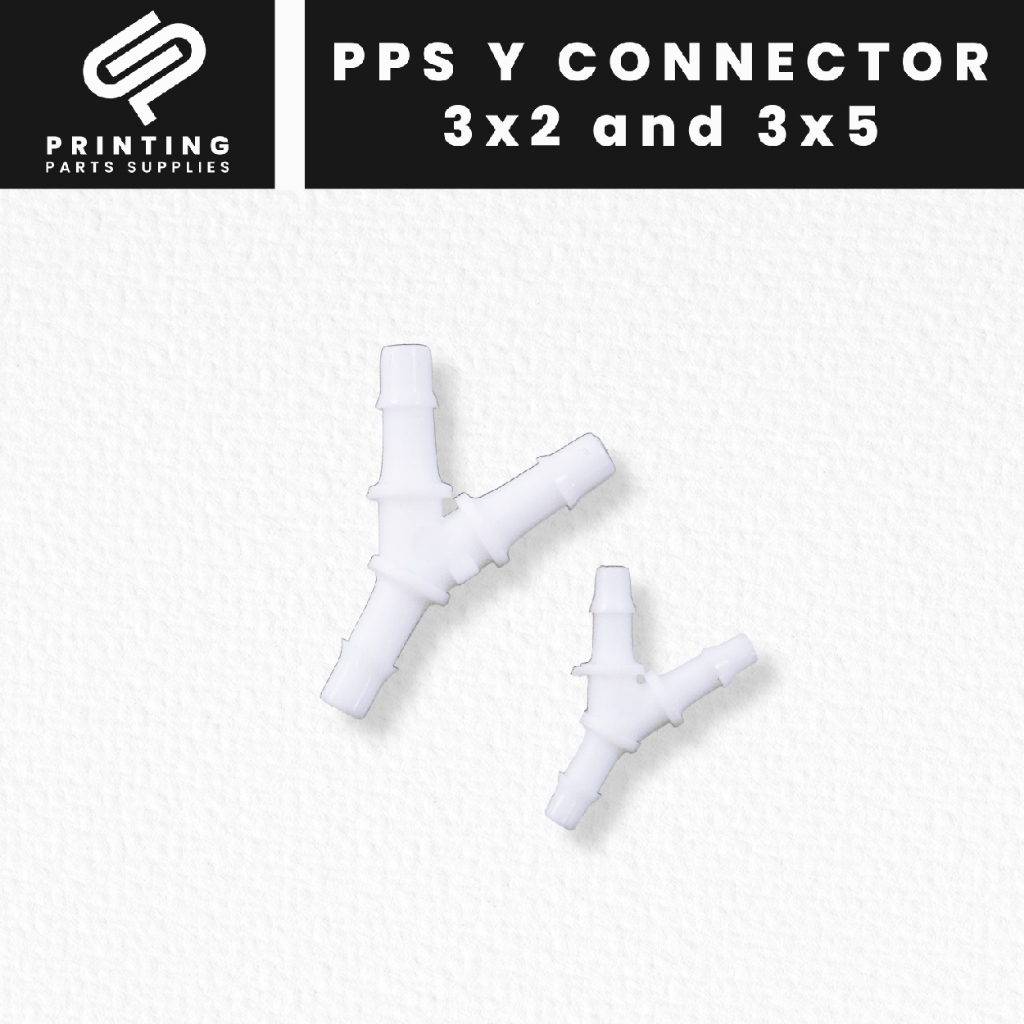 PPS Y-TUBE CONNECTOR for INK HOSE 3x2 & 3x5 mm | Y-Connector | Y Shaped ...