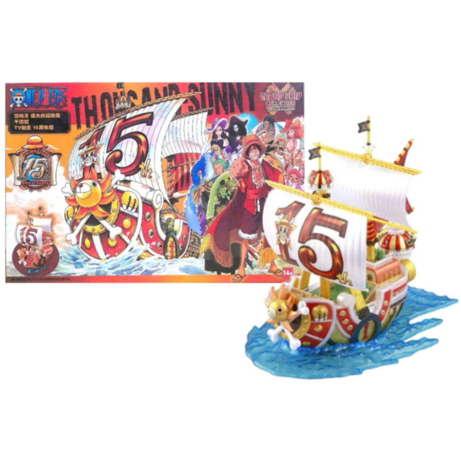 MODEL SHIP ONE PIECE THOUSAND SUNNY-GOLD 15th | Shopee Philippines