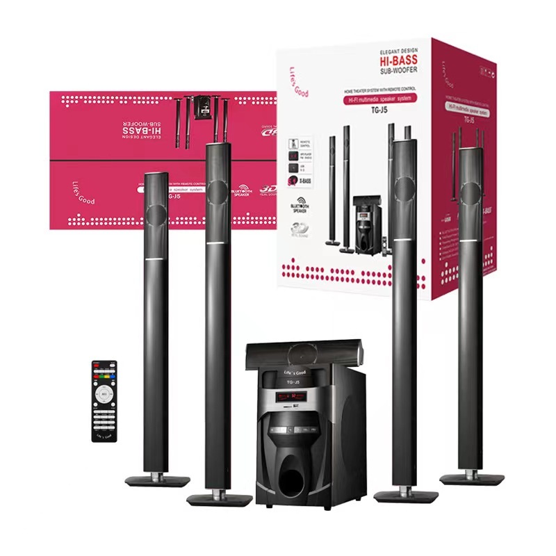 5.1 Home theater Sub-Woofer HI-FI Multimedia Speaker System Videoke ...