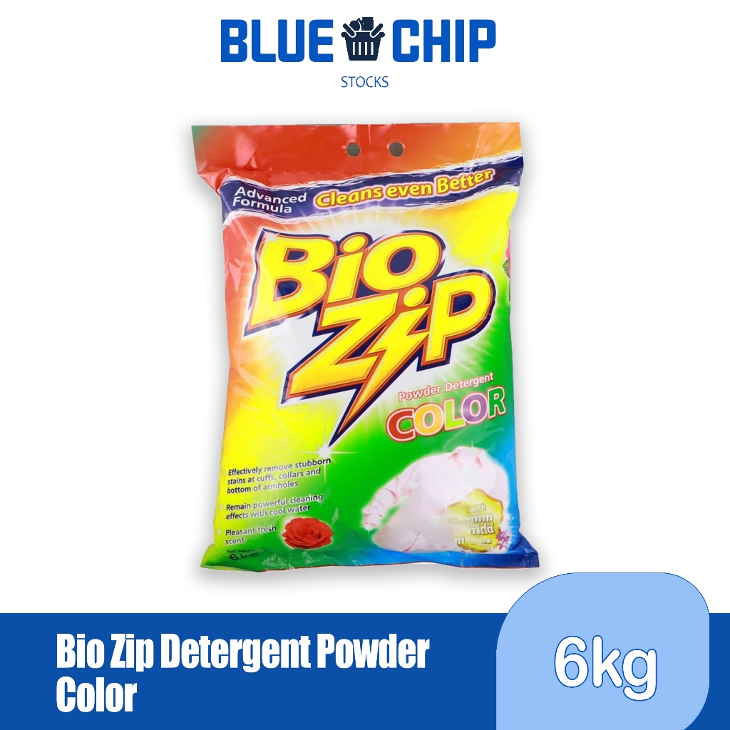 BlueChipsStocks Bio Zip Detergent Powder Color 6kg | Shopee Philippines