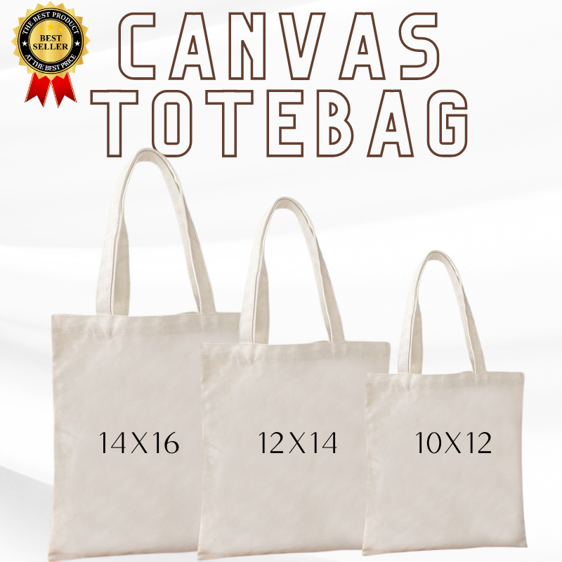 BEST SELLER PLAIN CANVAS KATSA TOTEBAG | Shopee Philippines