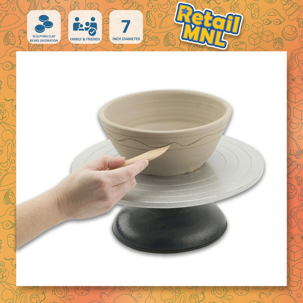 Retailmnl Sculpting Pottery Wheel | Heavy Duty Cast Iron Metal Pottery ...