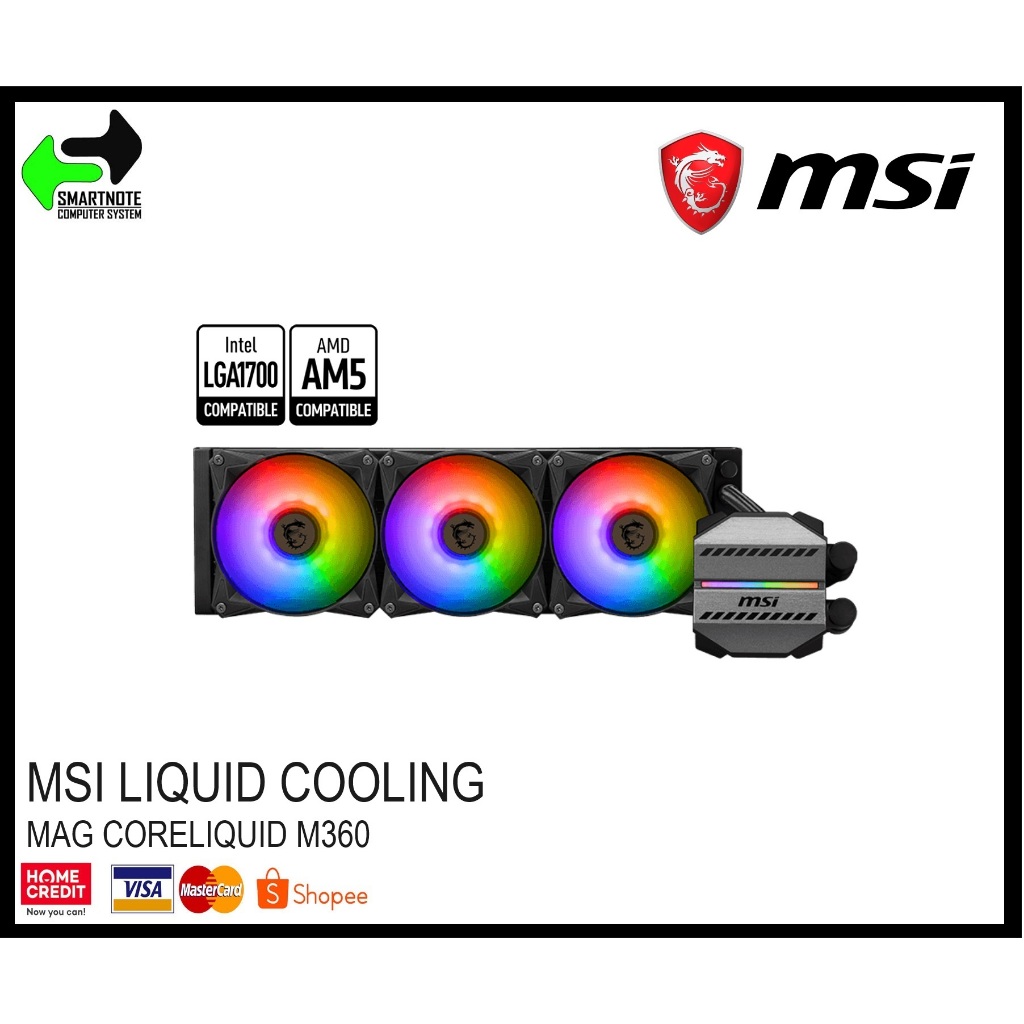 MSI LIQUID COOLING MAG CORELIQUID M360 | Shopee Philippines