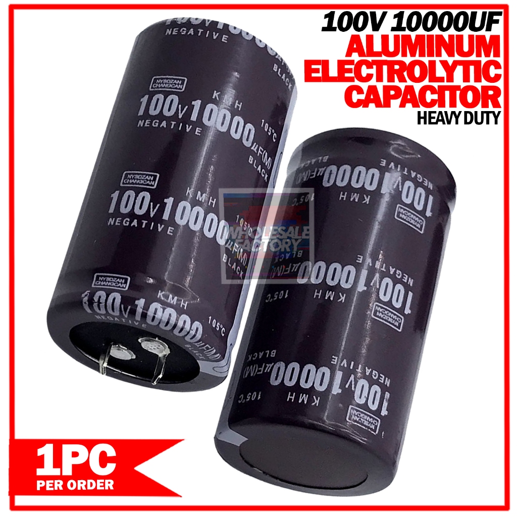 100V 10000uF Electrolytic Capacitor Filter Current Condenser For Audio ...