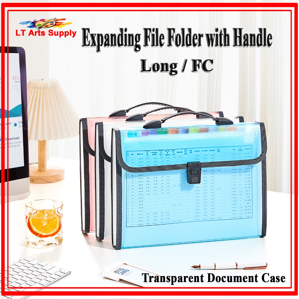Tranbo super thick heavy duty expanding file folder with handle ...