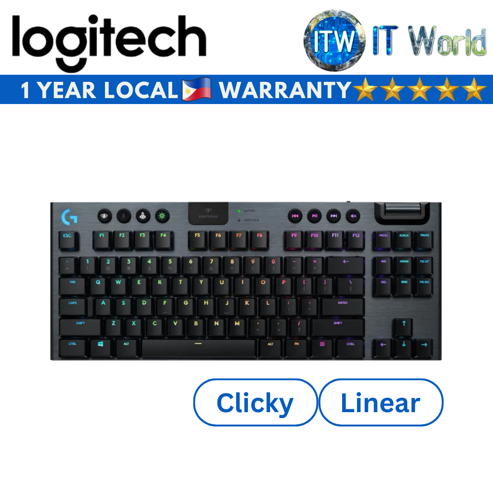 Itw | Logitech G913 TKL Tenkeyless Lightspeed Wireless RGB Mechanical ...
