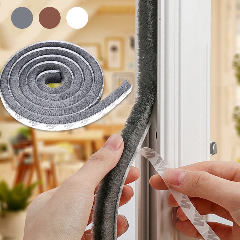 5M Self-Adhesive Door And Window Brush Strip Sealing Wool Strip ...