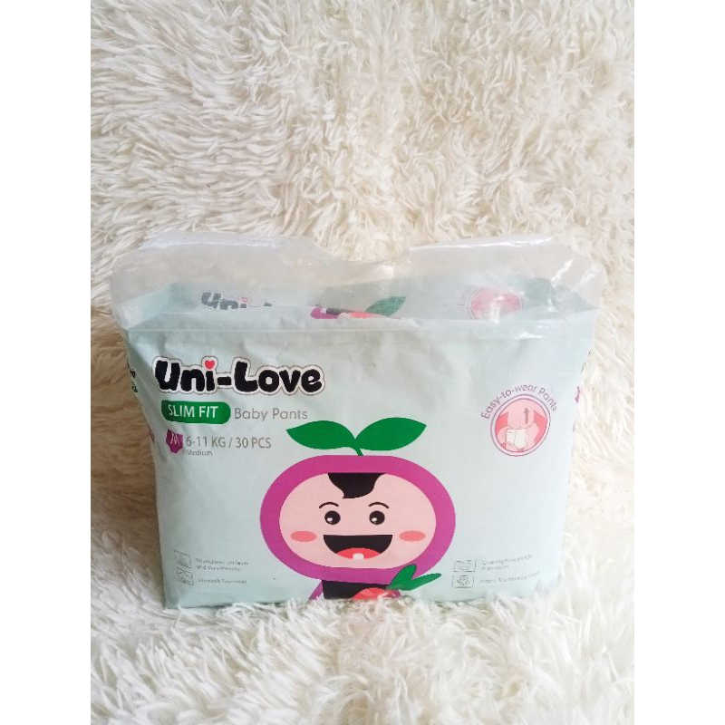 Uni-Love Slim Fit Baby Pants ( Medium 30 pcs ) | Shopee Philippines