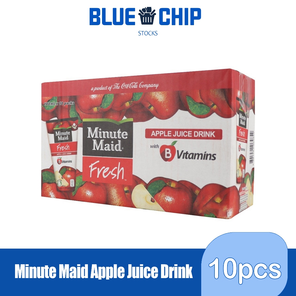 Blue Chips Stocks Minute Maid Apple Juice Drink 10pcs | Shopee Philippines