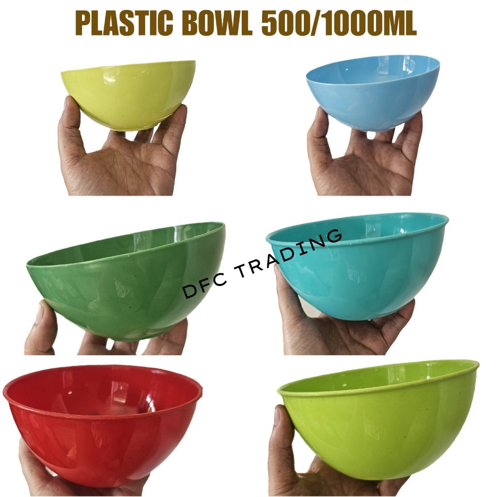 10 PCS PARES / RICE BOWL /LUGAW BIG OR SMALL DURABLE PLASTIC FOOD GRADE ...