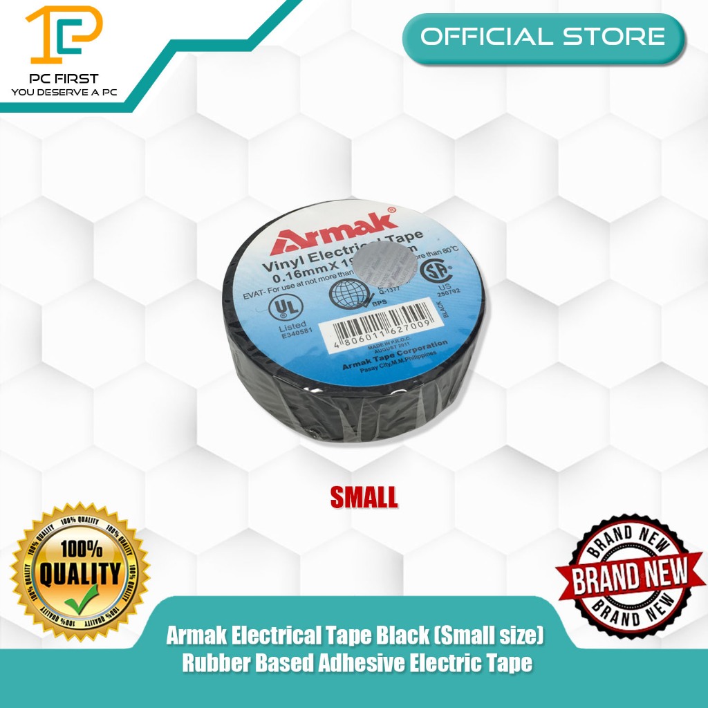 Armak Electrical Tape Black (Small size) Rubber Based Adhesive Electric ...