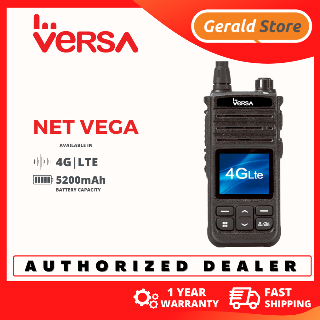 * FREE 1 YEAR LOAD* Versa Net Vega 4G LTE Network POC Two Way Radio ...