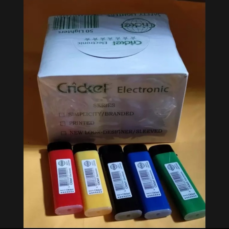 1 box cricket lighter disposable lighter assorted color available 50 ...