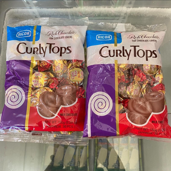 RICOA CURLY TOPS MILK CHOCOLATE (150g/500g) CANDY | Shopee Philippines