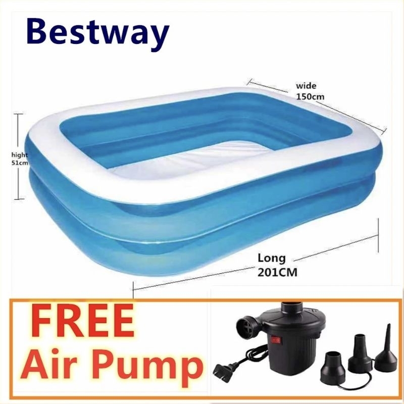 BESTWAY Small size Adult Inflatable Swimming Pool With FREE AirPump ...