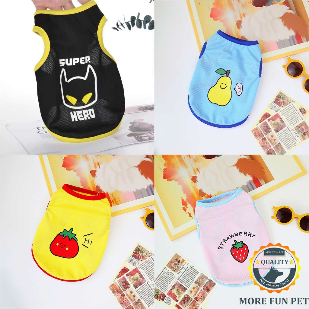 Pet Clothes Dog Clothes Cat Clothes dog cat vest shirt summer cartoon ...
