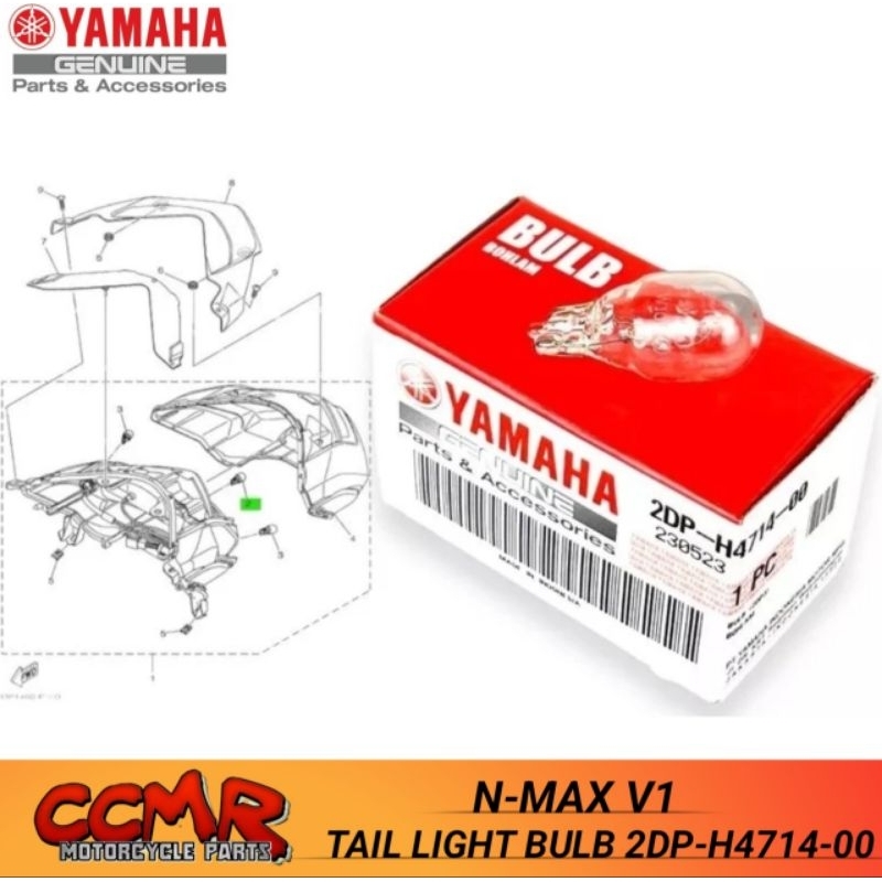 Nmax V1 tail light Bulb Yamaha Genuine 2DP-H4714-00 | Shopee Philippines