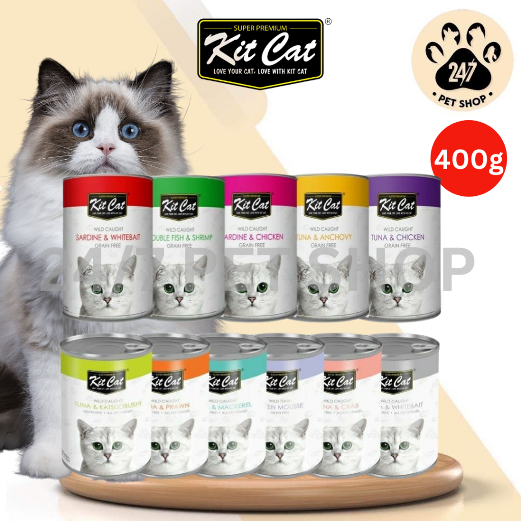 400g Kitcat Kit Cat Wild Caught Adult Kitten ALL Stages Can Pet ...
