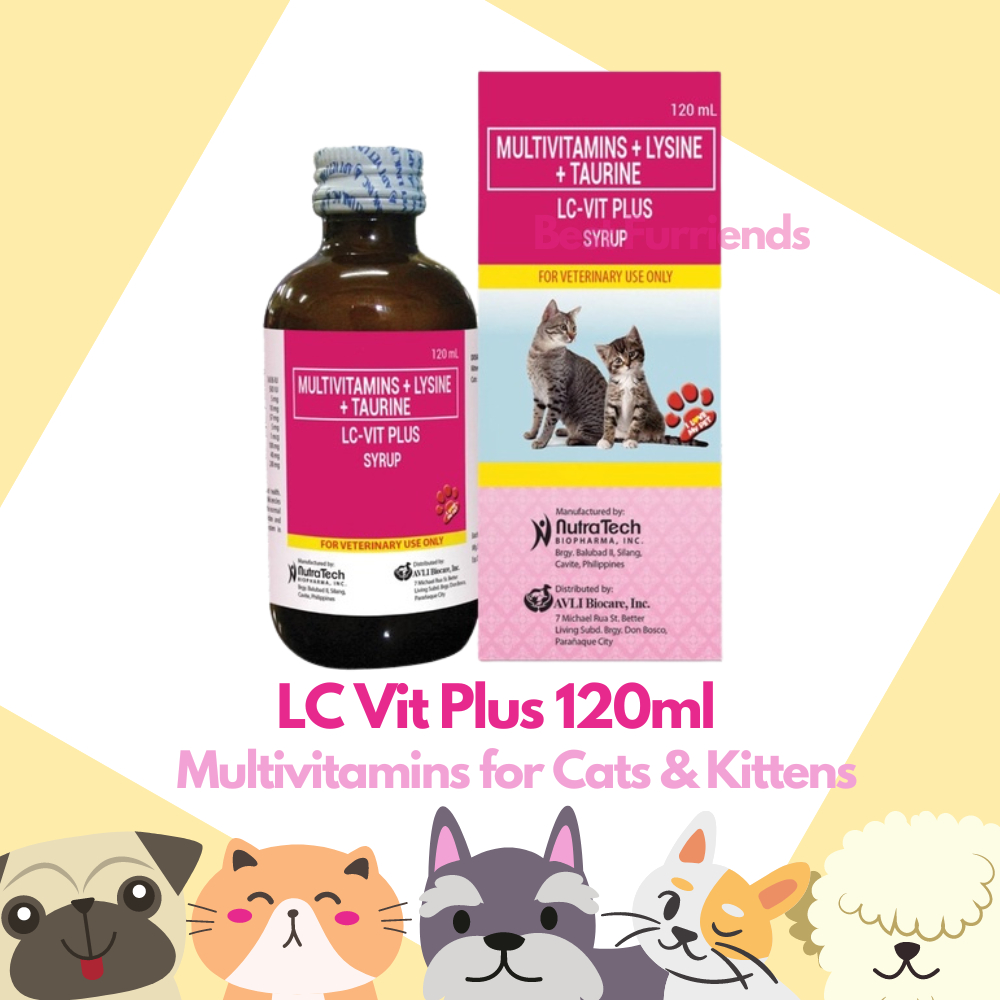 LC Vit Plus For Kitten & Cat 120ml Multivitamins for Cats Pampagana ...