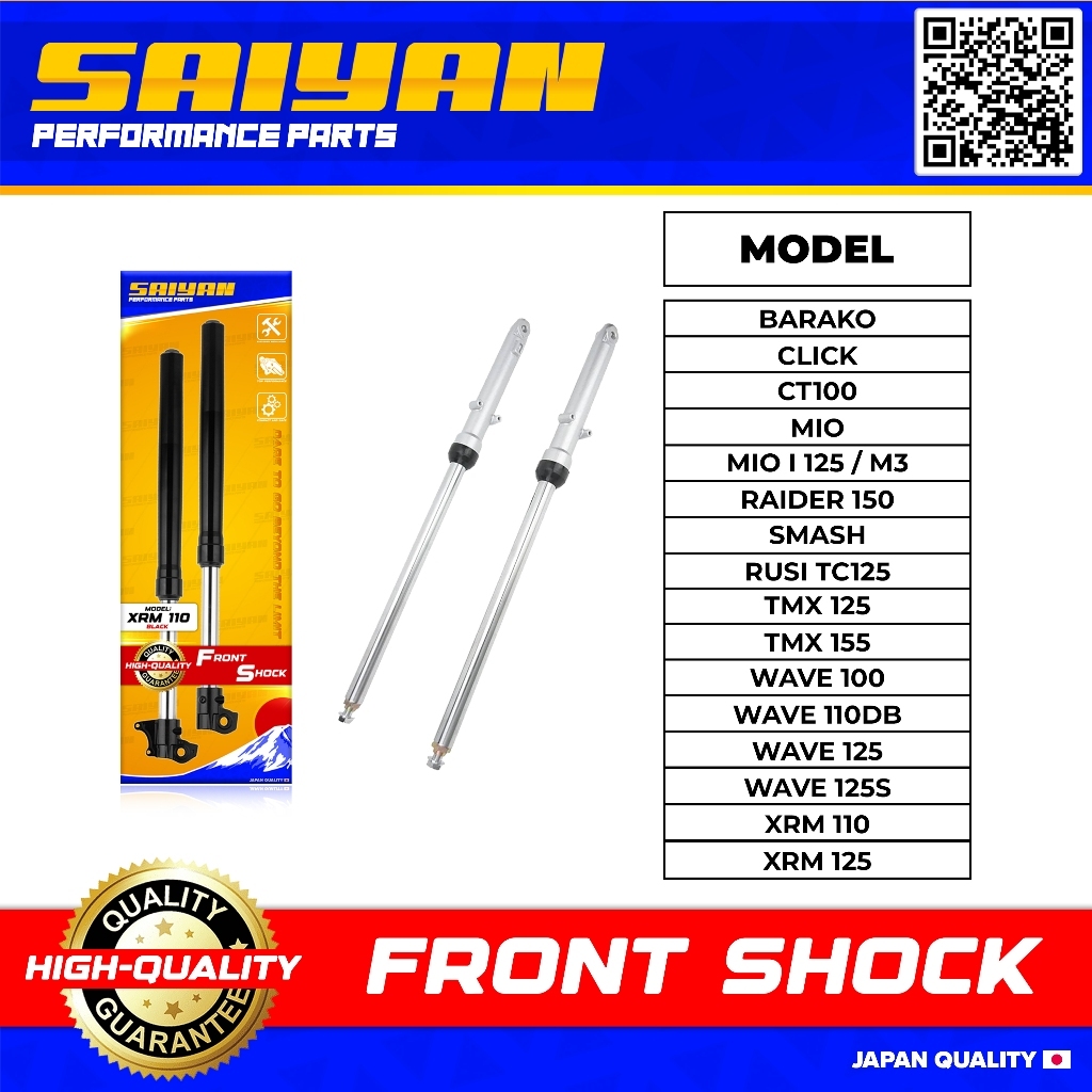 SAIYAN FRONT SHOCK ASSY TC125/MIO/WAVE100DB/WAVE125S/CLICK FI/M3.SMASH ...