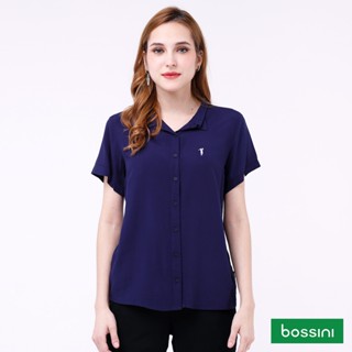 Bossini Ladies Woven Plain Rayon Short Sleeves Blouse OST04-0095 ...