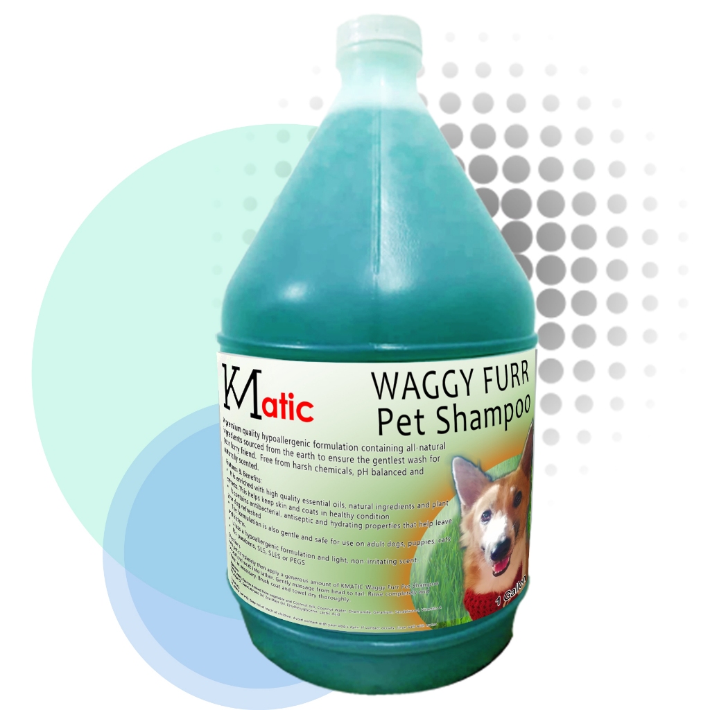 KMatic WAGGY FURR PET SHAMPOO- 1 Gallon (4L) | Shopee Philippines