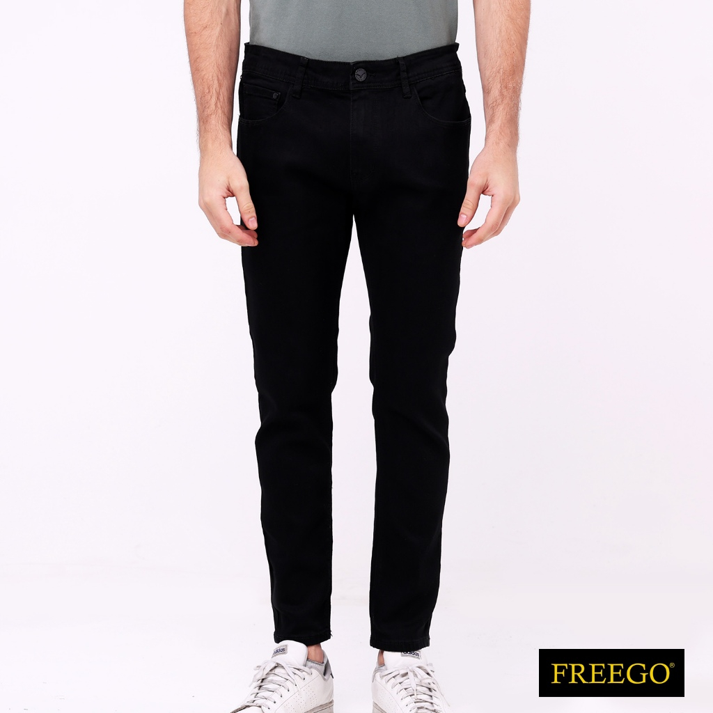 Freego Mens Denim Long Pants Skinny Fit Stretch GSB40-0036 | Shopee ...