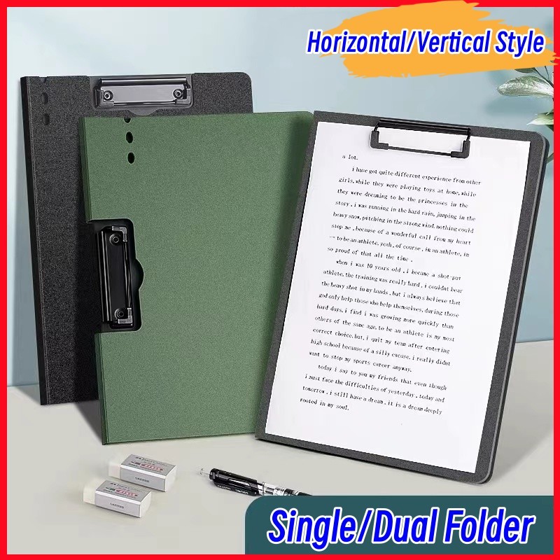 A4 Large capacity folder paper storage Document Bag File Folder Clip ...