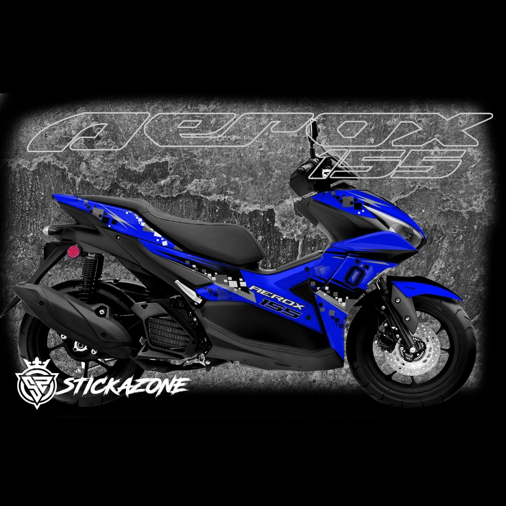 YAMAHA AEROX V2 FULL STICKER DECALS PRINTED LAMINATED SZ | Shopee ...