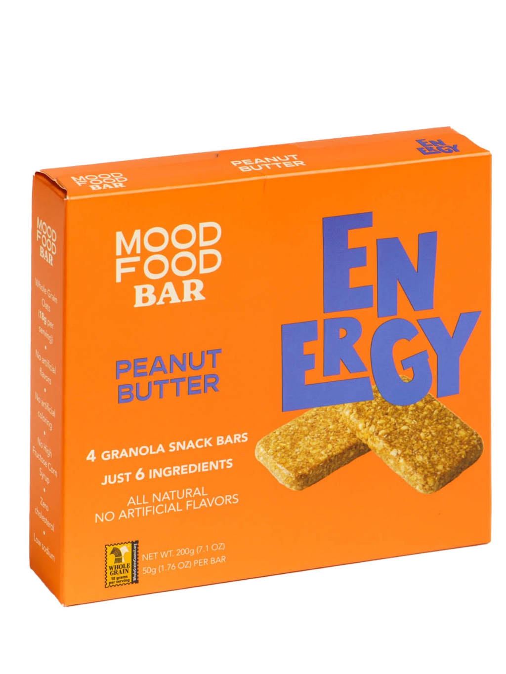MOOD FOOD BAR ENERGY Peanut Butter (4 granola snack bars) | Shopee ...