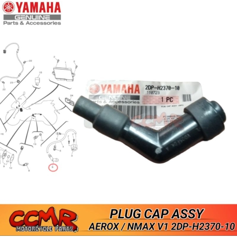 SPARK PLUG ASSY AEROX / NMAX V1 2DP-H2370 YAMAHA GENUINE PARTS | Shopee ...