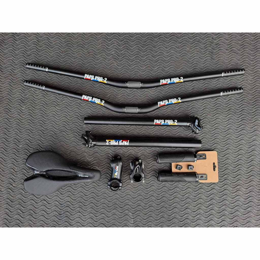 PAPS PRO-2 COCKPIT (HANDLEBAR, SEATPOST, STEM, GRIP and SADDLE ...