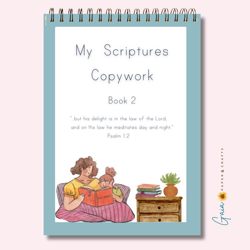 My Scriptures Copywork Book 1 and Book 2 (Font: Print Clearly) | Shopee ...