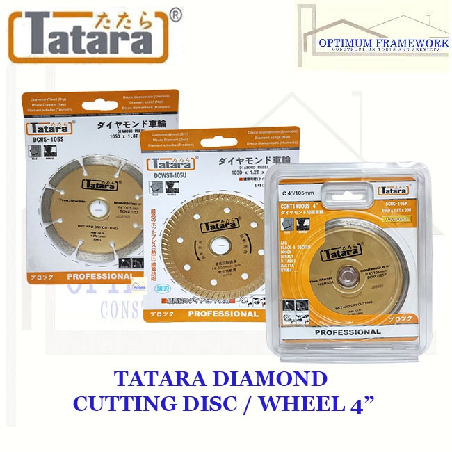 Tatara Diamond Cutting Disc/Wheel 4" | Shopee Philippines