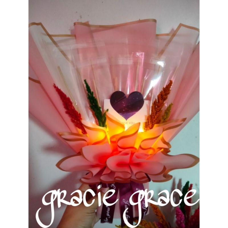 empty bouquet with lights / ready made money bouquet with lights ...