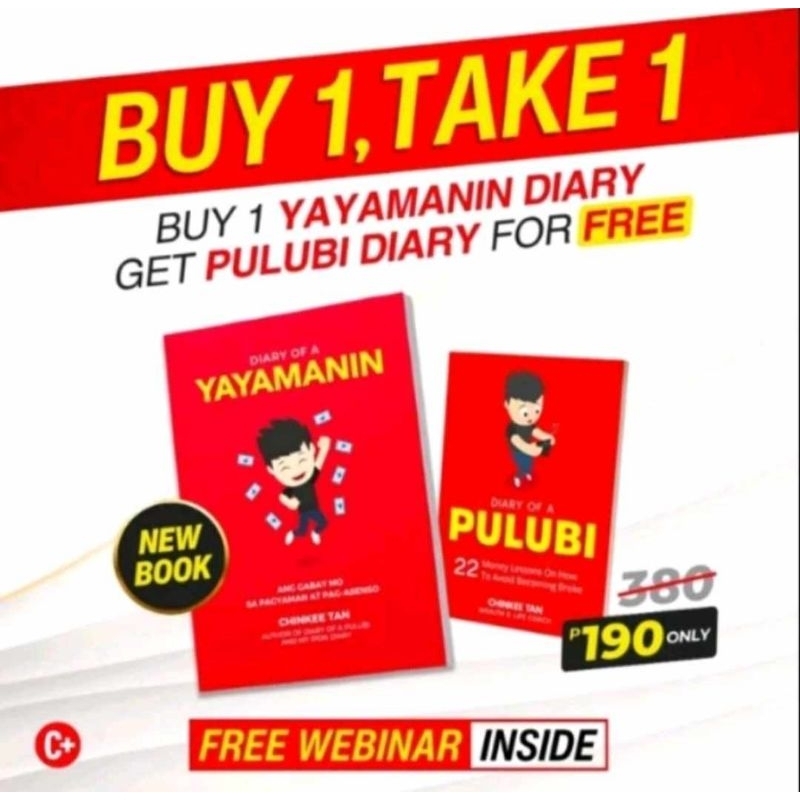 B1T1Yayamanin Diary+Diary of a Pulubi Books By Chinkee Tan | Shopee ...