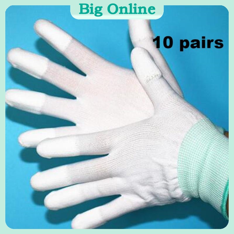 10Pair Anti Static Working Gloves ESD Electrical Gloves For Electronics ...