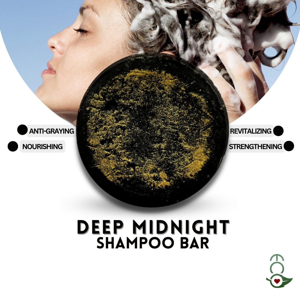 Eco Premium Deep Midnight Hair Darkening Shampoo and Conditioner Bar ...